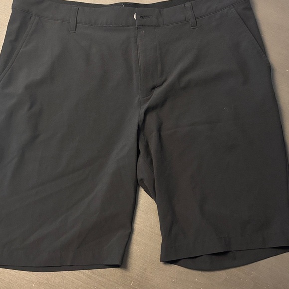 adidas | Shorts | Adidas Mens Black Flat Front Shorts | Poshmark